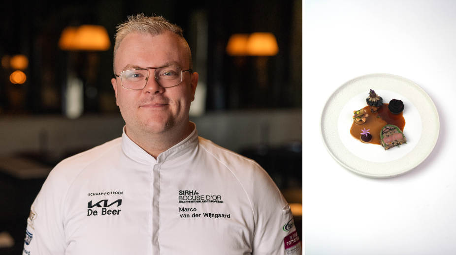 Marco van der Wijngaard vertegenwoordigt NL tijdens Bocuse d’Or Europa